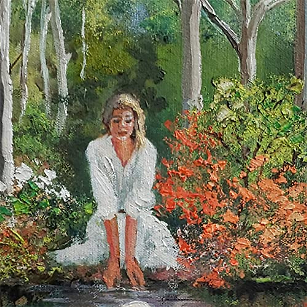 The Reflection, Lily Pond by Internationally Renowned Painter Yary Dluhos