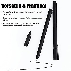 Ouzrpuo 20 Pack Gel Pens, Black Gel Pen Fine Point 0.5mm, Gel Ink Ball Point Pen for Office School Stationery Supply