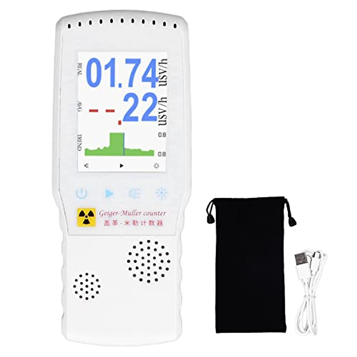 Radiation dose alarm, high monitoring nuclear radiation tester, portable and multifunctional
