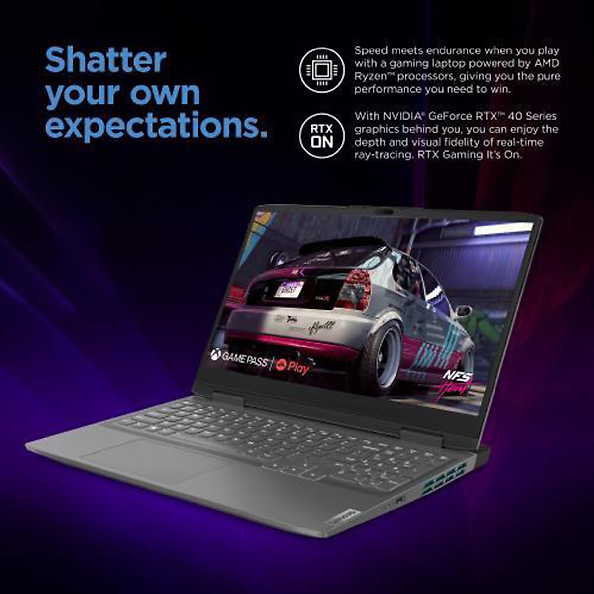 Lenovo LOQ Gaming Laptop, GeForce RTX 4060, AMD 8-Core Ryzen 7 7840HS(> i7-12700H), 15.6" FHD, 32GB DDR5 RAM, 1TB SSD, Webcam, HDMI, Wi-Fi 6, Windows 11 Home