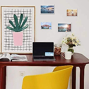 Self-Adhesive Index Card Pockets 30 Pcs 4.72 x 3.54 Inches & 10 Pcs 6.5 x 5 Inches, Blank Insert Cards for Storage Organizing Catalogs and Loss prevention