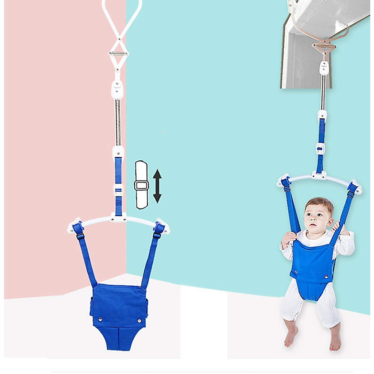 DiLiDiLi Baby Door Jumpers and Bouncers Exerciser with Door Clamp Adjustable Strap Baby Door Jumper for Baby Toddler Infant 6-24 Months Indoor Baby Door Jumper