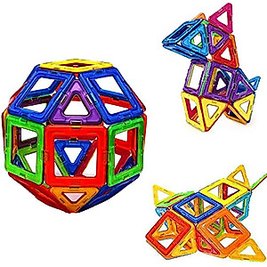 Magnetic Building Blocks Educational Toys Tiles Set for Boys & Girls Magnet Stacking Block Sets for Kid's Basic Skills Learning & Development Toys-Excellent Children's Gifts（YZ-069）