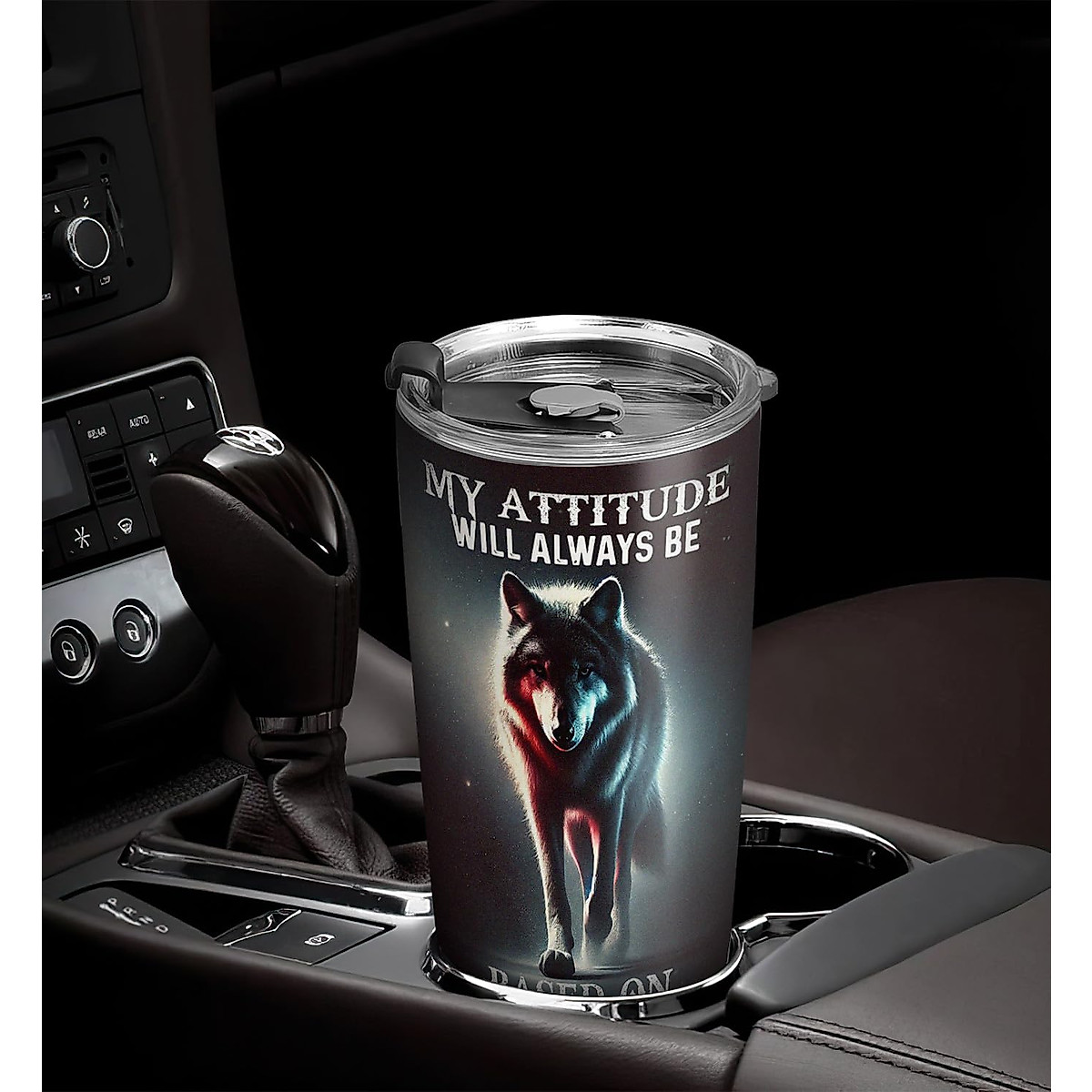 64HYDRO 20oz Wolf Gifts for Men, Women, Wolf Gifts for Wolf Lovers - Valentines Day Gifts for Him, Her - Inspirational Gifts - Wolf Tumbler Cup with Lid, Double Wall Vacuum Insulated Travel Coffee Mug