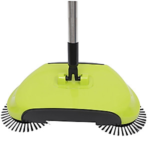 BUTIFULSIC 3 1 Push Sweeper Carpet Broom Push Broom Carpet Sweeper Manual Push Floor Sweeper Broom and Dustpan Lazy Vaccum Mop Hand Sweeper and Pan to Rotate Household Cleaning Machine