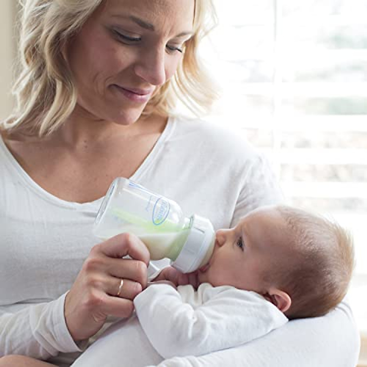 Dr. Brown's Natural Flow® Anti-Colic Options+™ Wide-Neck Bottle Essentials Gift Set with Breast-Like Nipple,100% Silicone HappyPaci™ Pacifier and Baby Bottle Travel Caps