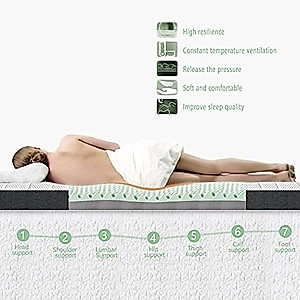 LINCELLI Extra-Luxurious 4-Inch Quilted Double-Layer Memory Foam Mattress Topper, Full Size