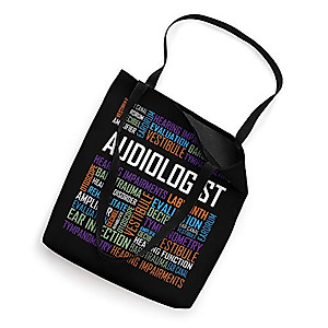 Audiologist Words Love Audiology Hearing Month Gift Tote Bag