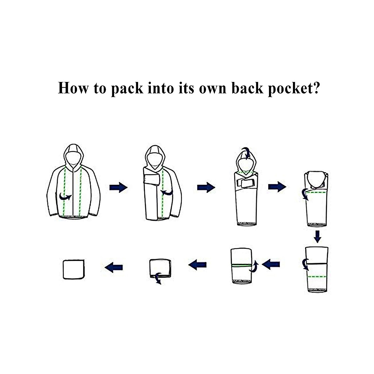 COOFANDY Rain Coats for Men Packable Rain Jacket Waterproof Rain Coat Breathable Rainproof Jacket Camo Small