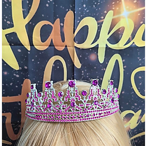 Bride to Be Tiara and Sash Party Kit Bridal Shower Tiara Women Party Favors Supplies Decorations Purple