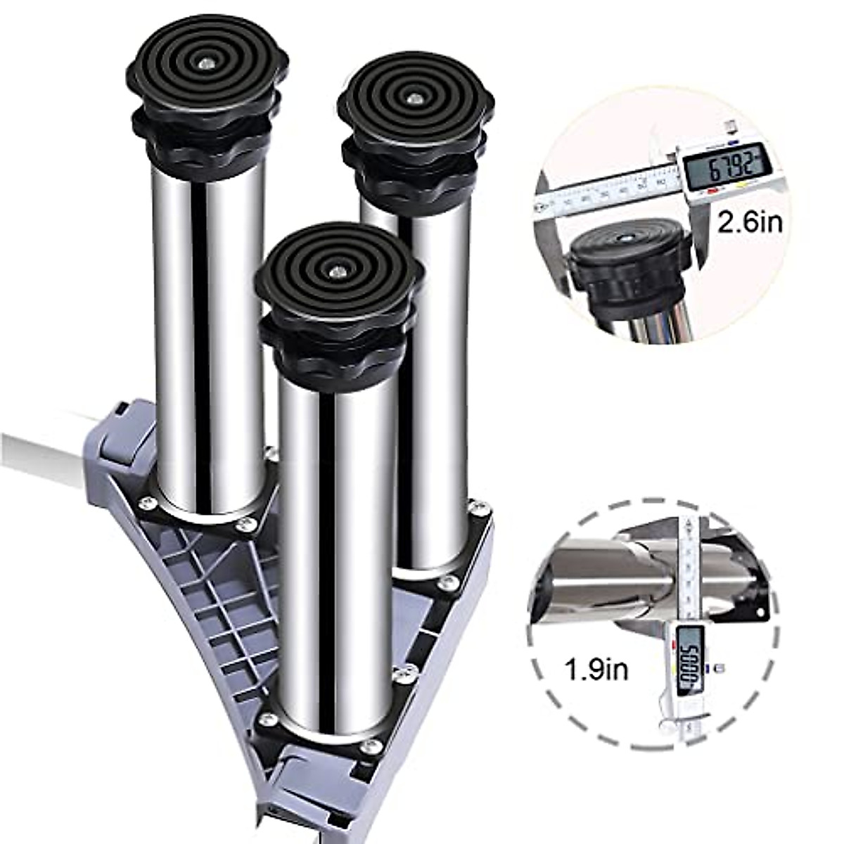 Stand for Fridge freezer Heightened 10" Adjustable Machine Stand Length/Width 17"-25" Air Conditioner Base Pedestal for Dishwasher Wooden Barrel, Prevent Scratch Dent (Legs:10",4Legs)