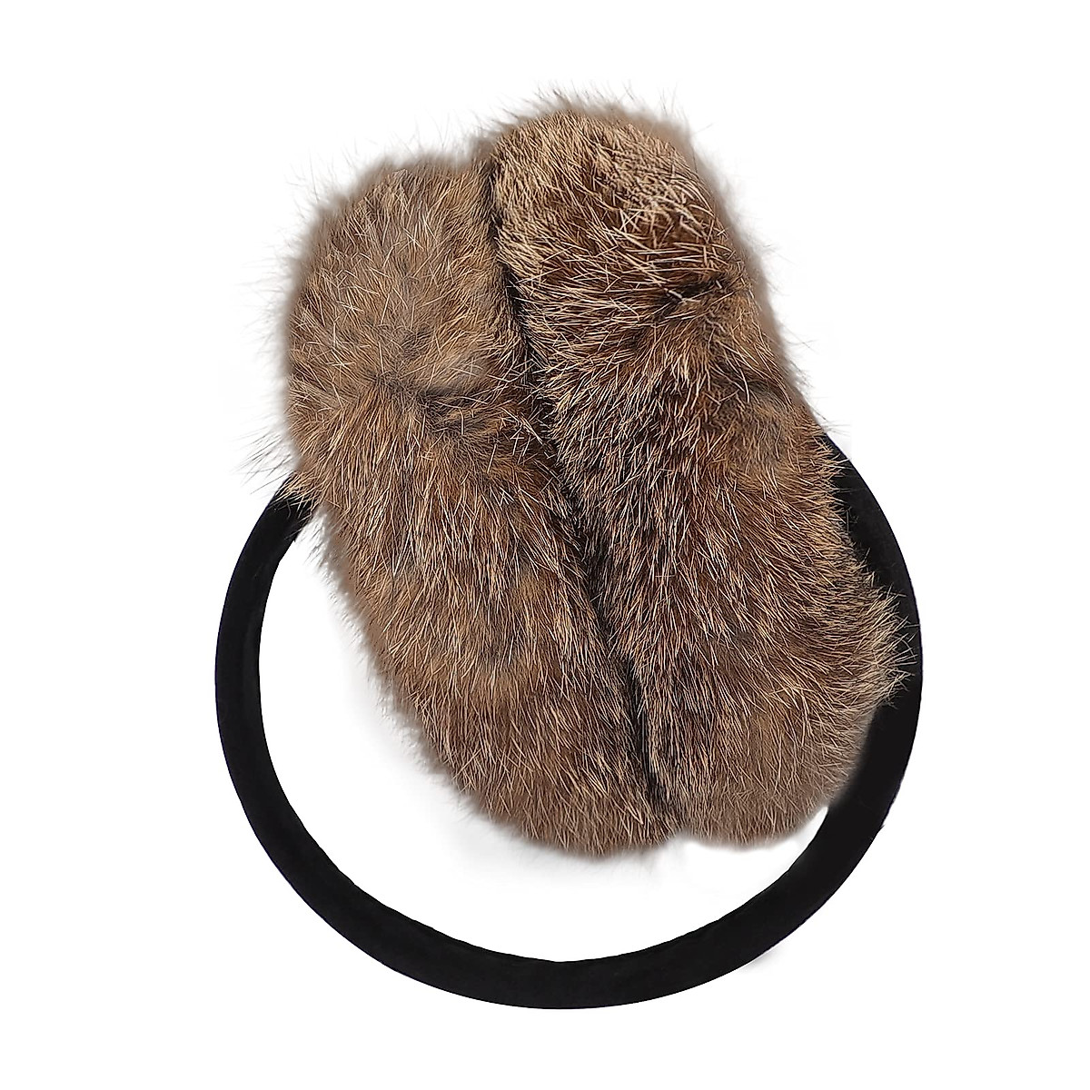 Clobeau Women Girls Faux Fur Earmuffs Earlap Christmas Reindeer Ear Warmers Muffs Cover (Brown)