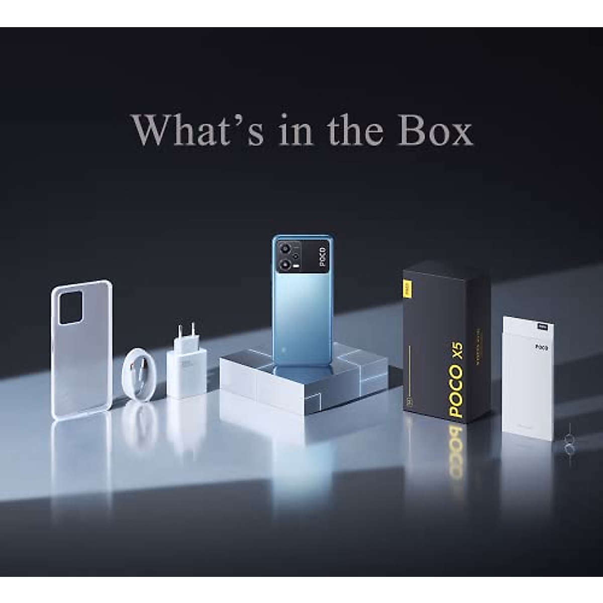 Xiaomi Poco X5 5G, Dual SIM, 265GB + 8GB, Factory Unlocked GSM, International Version (Fast Car Charger Bundle)- No Warranty - Black