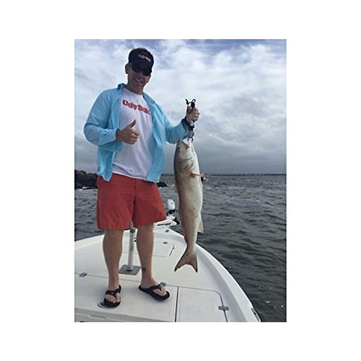 Shakespeare Ugly Stik 8’ Catfish Spinning Rod, Two Piece Catfish Rod, 15-30lb Line Rating, Medium Heavy Rod Power, Moderate Fast Action, 1/2-3 oz. Lure Rating