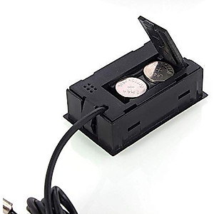 Organizer 3pcs Black Digital LCD Thermometer Temperature Monitor with External Probe for Fridge Freezer Refrigerator Aquarium (Fahrenheit) (Fahrenheit)