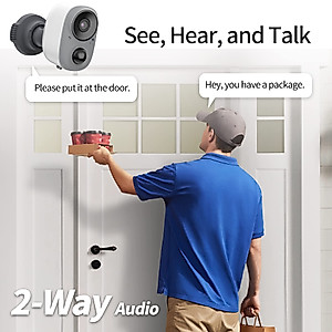 FIYEE Security Cameras Wireless Outdoor Solar Powered, 1080P WiFi Outside Surveillance Camera for Home Security, Lifetime Free Cloud Storage