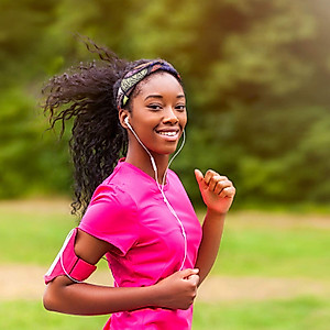 6 Pieces African Headbands Boho Print Headband Twist Knot Elastic Hair Bands Criss Cross Headband Workout Yoga Sports Hair Accessories for Women Girls