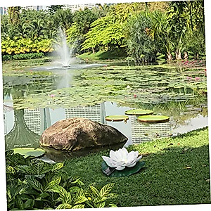 LABRIMP Outdoor Solar Lights LED Decorative Night Lily for Lights Solar Pool Light Swimming Floating Decoration Flower Pad Lamp Outdoor Garden Pond Accessories Solar Lights