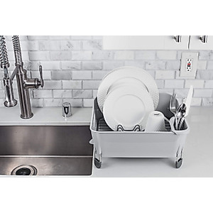 Real Home Innovations Designer Dish Rack, Gray