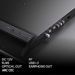 SYLVOX 24 Inch TV 12 Volt Smart TV FHD 1080P Digital Video Disc Player Built-in ARC CEC WiFi Wireless Connection Support, Suitable for RV Camper Kitchen Bedroom Boat(Limo Series),Black