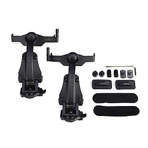 Bifrost Gear COM-RAC Tactical Helmet Rail Adapter Compatible with Z-TAC C2 & C3 Headset (Black)
