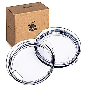 20 oz Tumbler Lids Splash Proof Replacement Lids Covers Fits for YETI Rambler, for Old Style Rtic and More Travel Mugs (20 oz, 2 Pack)