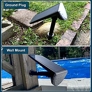 CASAZERO Solar Landscape Spotlights, Color Changing RGB Landscape Path Lights with 24LEDs 6500K 600LM Waterproof Tree Lights Solar Halloween Lights-2 Pack