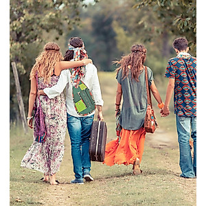 Mandala Crafts Boho Sling Bag for Women Crossbody Purse – Bohemian One Strap Backpack – Hippie Boho Backpack for Men Daypack Turquoise