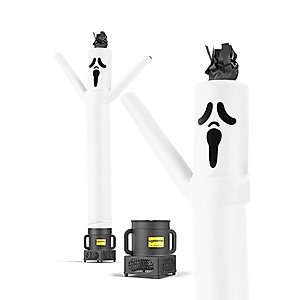 LookOurWay Air Dancers Inflatable Tube Man Set - 7ft Tall Wacky Waving Inflatable Dancing Tube Guy with Weather Resistant Blower- Halloween Themed - Ghost