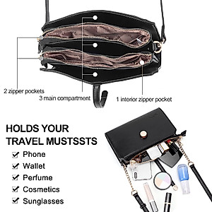 CLUCI Small Crossbody Bag for Women Clutch Handbag,PU Leather Shoulder Purse with Adjustable Strap