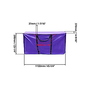 QWORK Hay Bale Storage Bag, 420D Horse and Livestock Hay Bale Bag, Large Tote Waterproof Collapsible Bag Hay Bale Tote Bag with Zipper