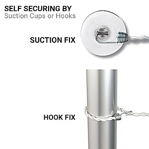 Design Go Go Travel Clothes Line, White, One Size