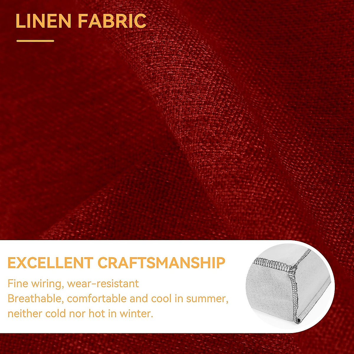 ROFIELTY Bench Cushion 39 inch, Durable Bench Cushions for Indoor Furniture, Non-Slip Window Seat Cushions Indoor, Personalized Custom Bench Cushion (Red, 39x17x2)