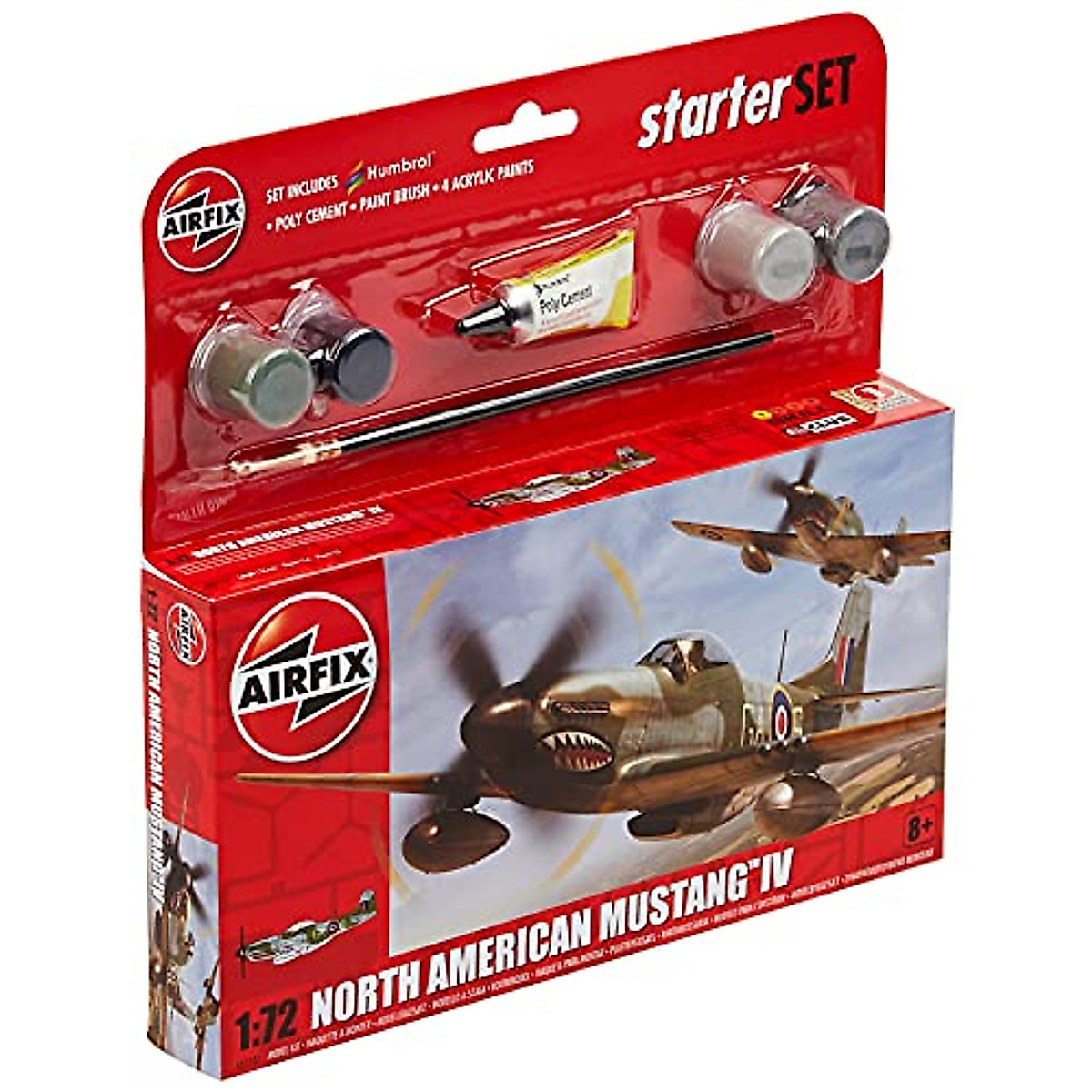 Airfix 1:72 North American Mustang IV Starter Set (A55107)