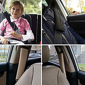 2 Pieces Car Seatbelt Pads for Children, Morechioce Universal Car Seat Belt Shoulder Strap Covers Adjustable Seat Belt Cover Pad Protective Seat Belt Cushion Car Seat Belt Protector, Blue