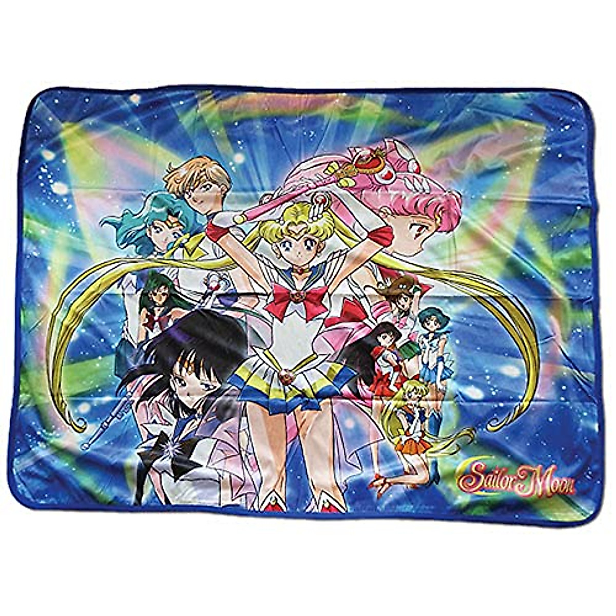 Great Eastern Entertainment Sailor Moon S Throw Blanket, Multicolor 48" Wide x 60" Long