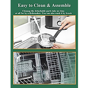 Juicer, Juicer Machines Easy to Clean, 3" Feed Chute Juicer Extractor for Whole Vegetable and Fruit, 2 Speeds Control for Soft & Hard Fruits, With Brush Easy to Clean, Anti-drip & Anti-slip Function