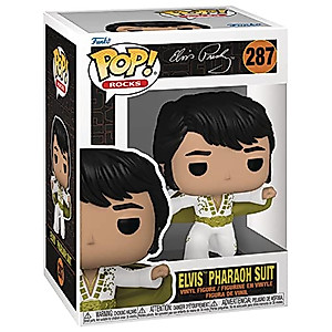 POP Rocks: Elvis - Elvis Pharaoh Suit Funko Vinyl Figure (Bundled with Compatible Box Protector Case), Multicolored, 3.75 inches