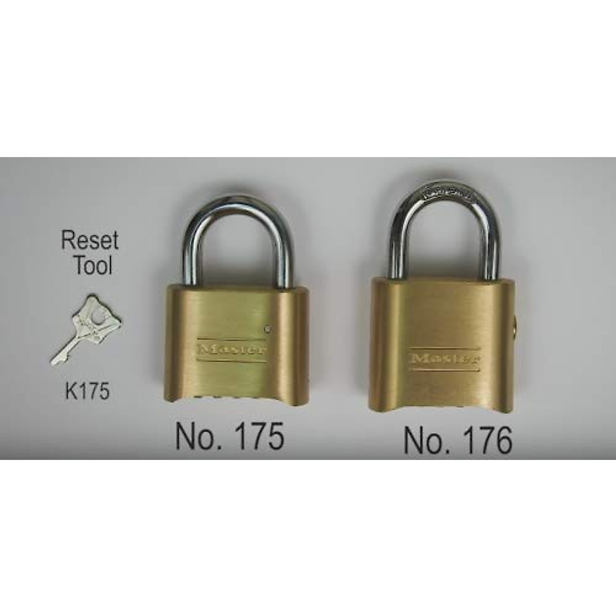 Tucson Tools Two Pieces Master Lock Reset Control Keys (Keys ONLY! NO Lock Included!) Combination Lock 175 176 177 178 New K175 Key NO Lock Included!