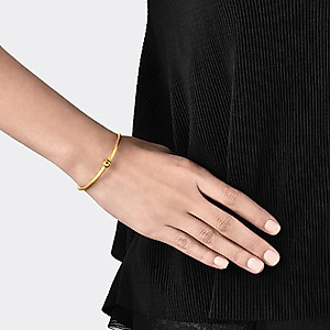 CHOW SANG SANG 999.9 24K Gold Price-by-Weight Gold Matte-Finished Bangle for Women 90343K (Approx. 0.31tael (~11.6g), 6 (Wrist Size:14-15 CM))