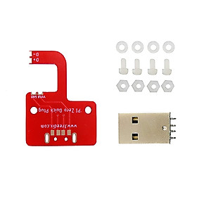 Treedix Compatible with Raspberry Pi Zero V1.3/Zero W/WH USB-Micro to USB-A Adapter USB Adapter Plug into Computer USB Port Power Supply and USB OTG Available