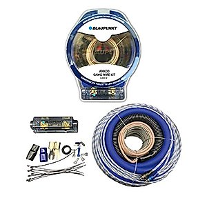 Blaupunkt AMK00 Car Audio Amplifier 0 Gauge Wiring Kit Blue