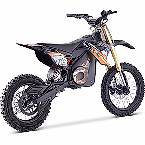 MotoTec 48v Pro Electric Dirt Bike 1800w Lithium Orange, 58x24x36