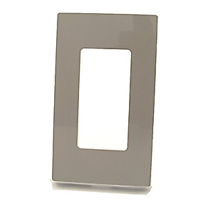 Leviton 80301-SGY 1-Gang Decora Plus Screwless Wall Plate - Gray