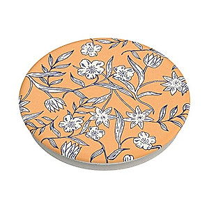 PopSockets PopGrip - Expanding Stand and Grip with a Swappable Top for Smartphones and Tablets - Botanica
