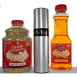 Popcorn Kit - 32 Ounce White Popcorn, 16 Ounce Butter Flavored Popcorn Oil And Popcorn Oil Sprayer Kit By CandyKorner