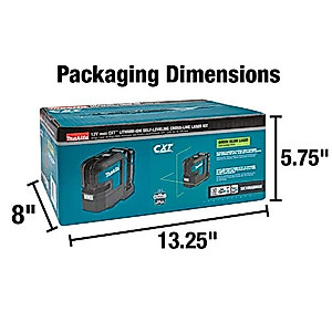 Makita SK105GDNAX 12V max CXT® Lithium-Ion Cordless Self-Leveling Cross-Line Green Beam Laser Kit (2.0Ah)