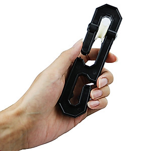 AACGIN 2 Pack Clothesline Tightener Plastic Clothesline Pulley Prevents Tangling and Twisting Clotheslines S-Shaped Clothes Line Tensioners for Long Clothesline and Heavy Duty - Black