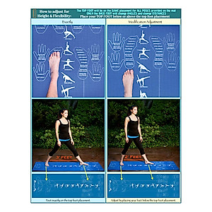 Instructional Yoga Mat/Educational Yoga Mat (Best Yoga Mat for Beginners Extra Thick Extra Long Learn Yoga or Better Your Alignment Works As a Kids Yoga Mat As Well As an Adult Yoga Mat)