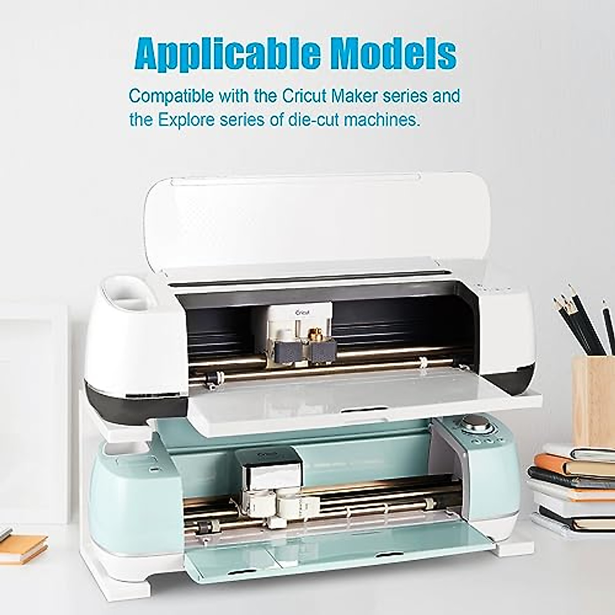 Duryeo Legs Stand Compatible with Cricut Maker 3 &Maker/Explore Air 2 & Explore 3, Heightened Space-Saving Organiser for Cricut Cutting Machines, Accessories and Supplies (Machine Not Included)